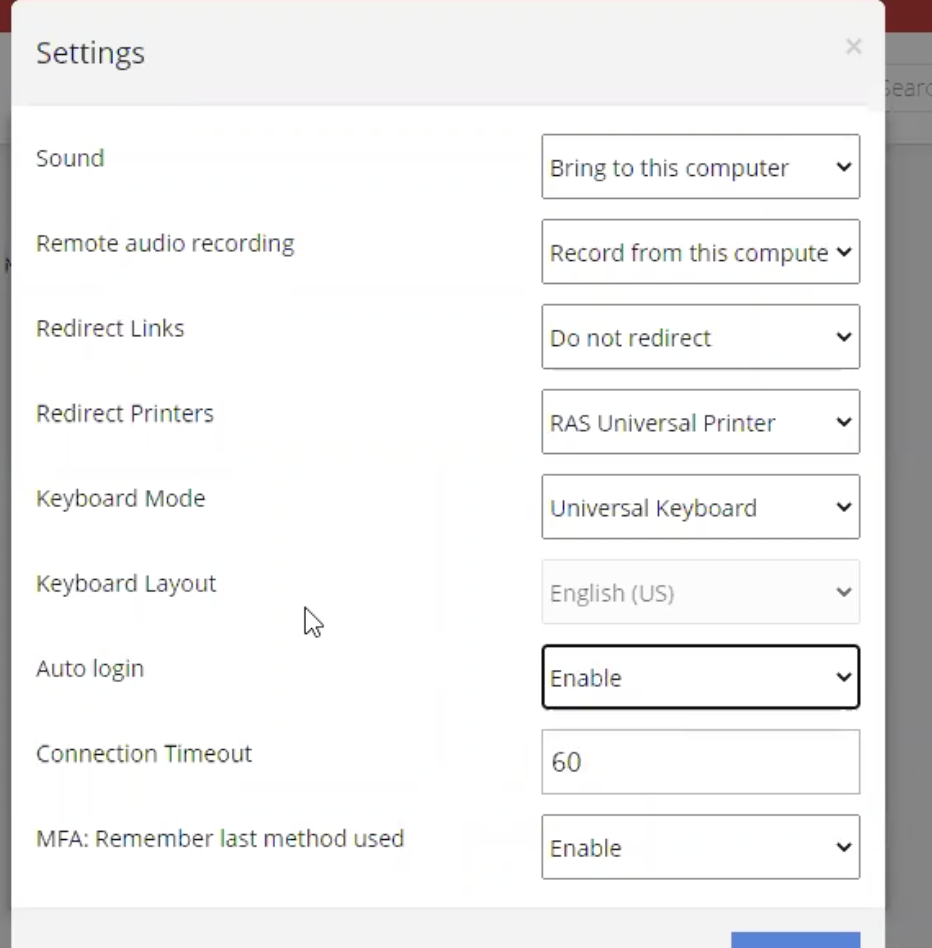 KB Parallels: HTML5 Auto-Login